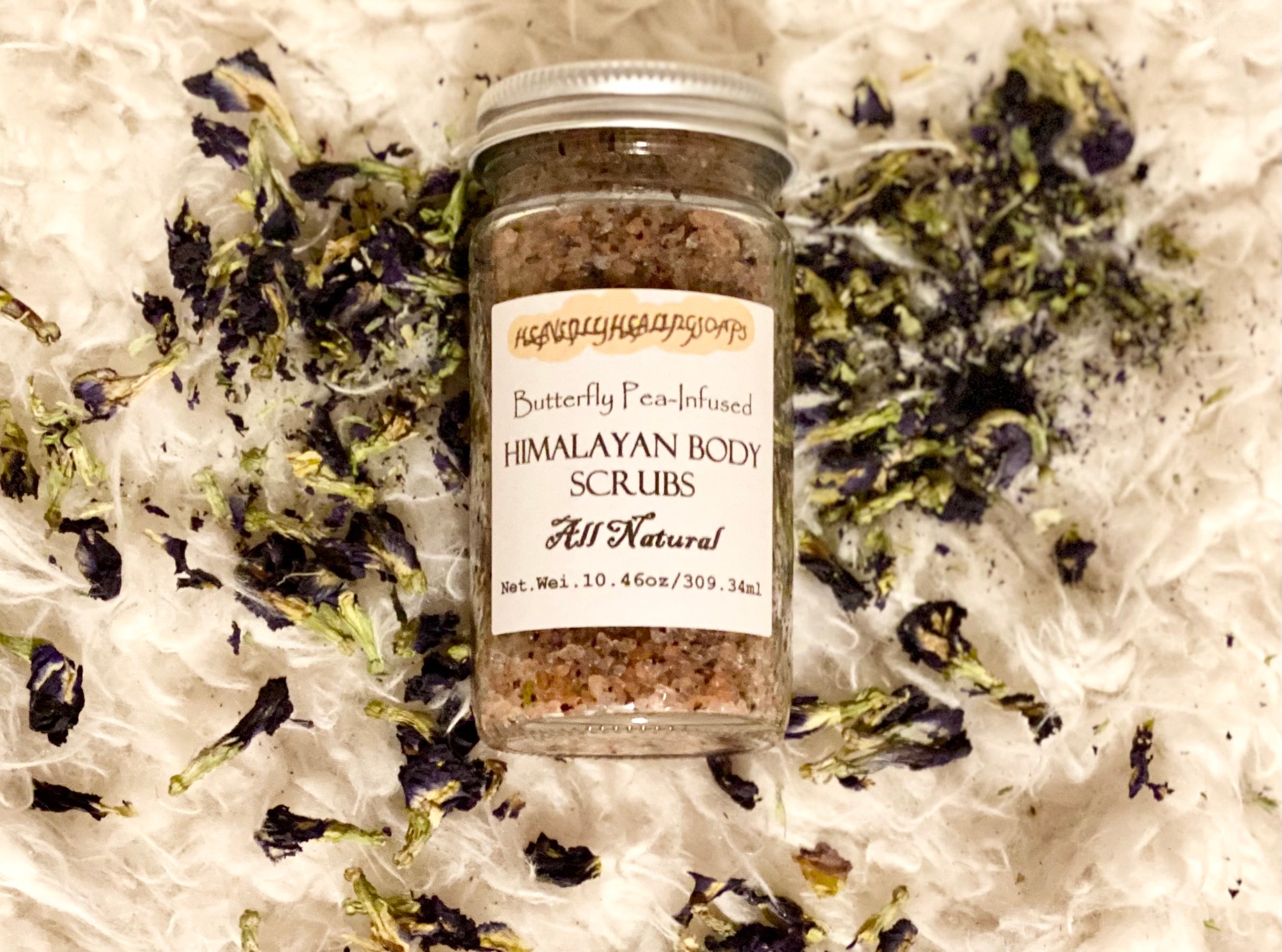 Butterfly Pea-Infused Himalayan Body Scrubs – HEAVENLYHEALINGSOAPS